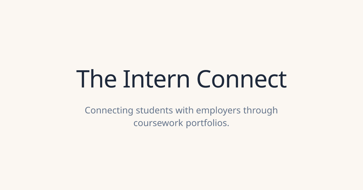 The Intern Connect